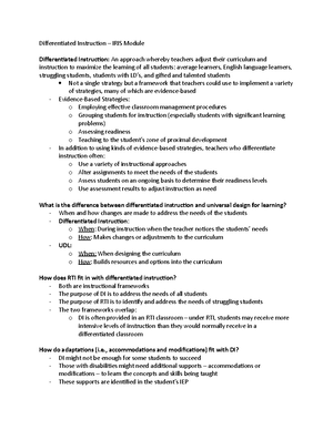 INclusive - Lecture notes 1 - Study Guide Difference between inclusion ...