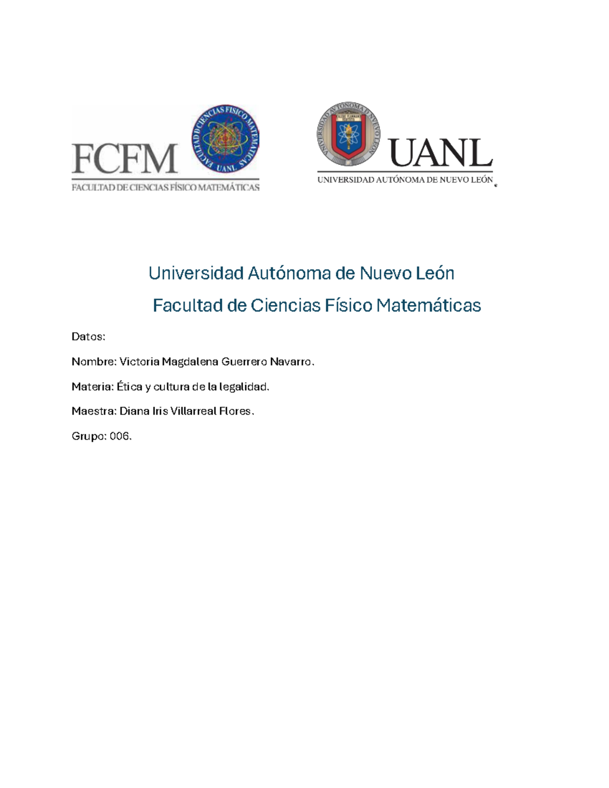 VMGN Entrevistas - tarea - Universidad Autónoma de Nuevo León Facultad ...