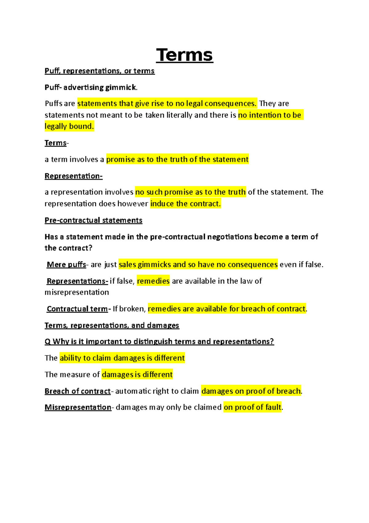 Terms - Terms Puff, representations, or terms Puff- advertising gimmick ...