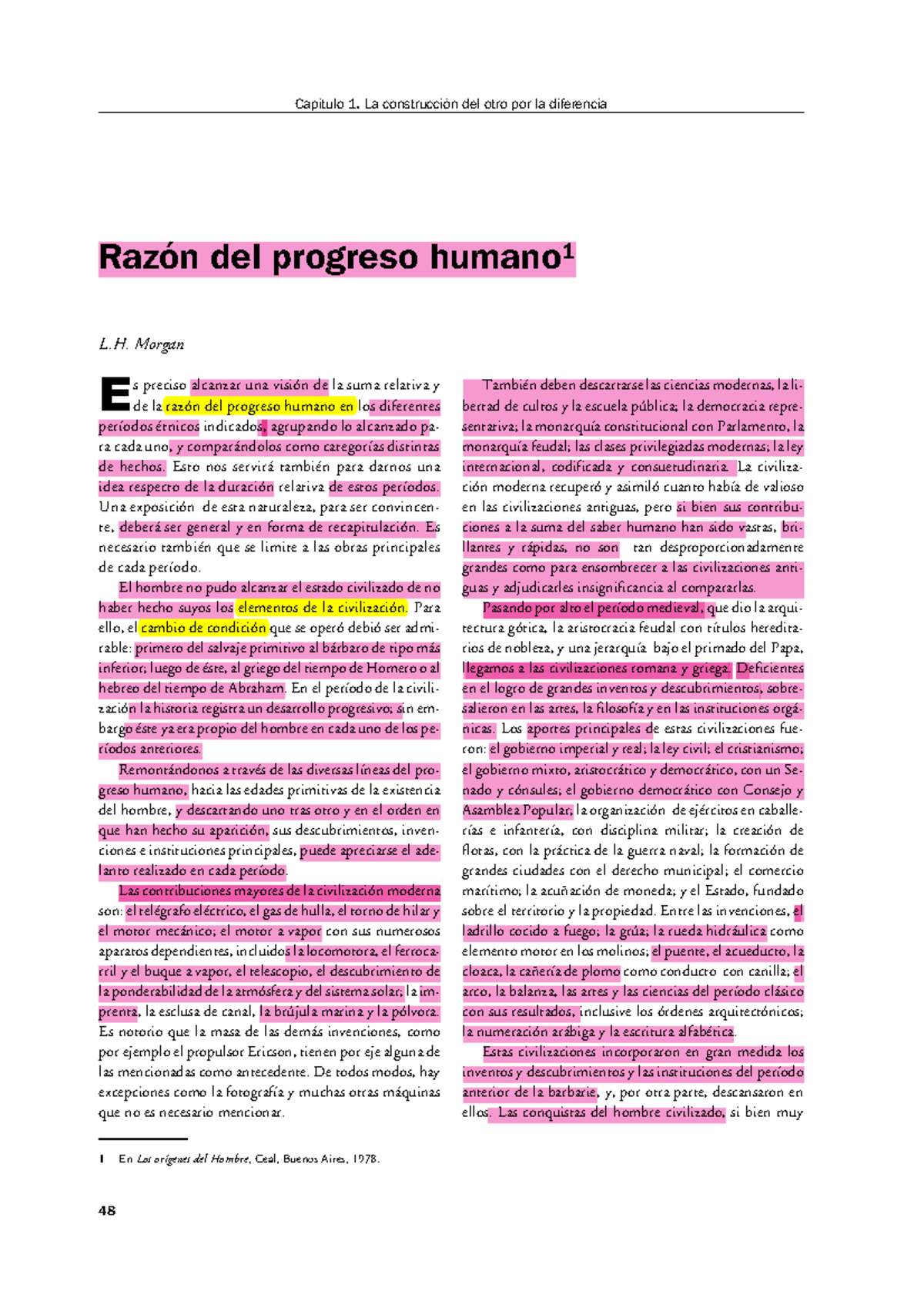 7. Morgan - La razón del progreso humano Constructores 47-52 - Razón ...