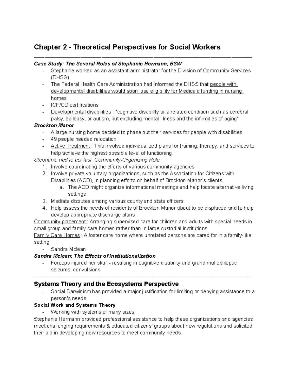 Chap 2 - SWK 170 - Chapter 2 in the social work textbook - Chapter 2 ...