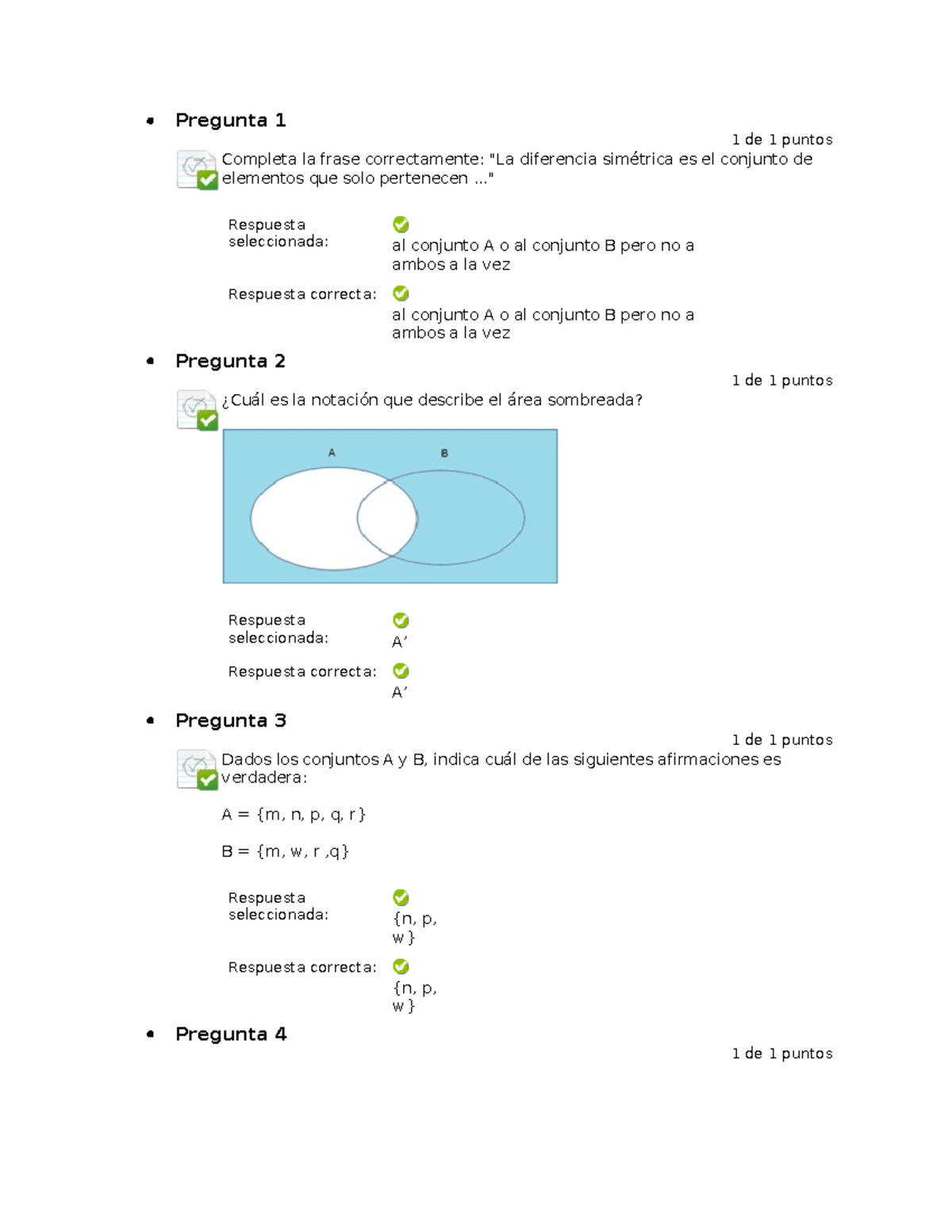 Actividad 1. Automatizada - Pregunta 1 1 de 1 puntos Completa la frase correctamente: "La - Studocu