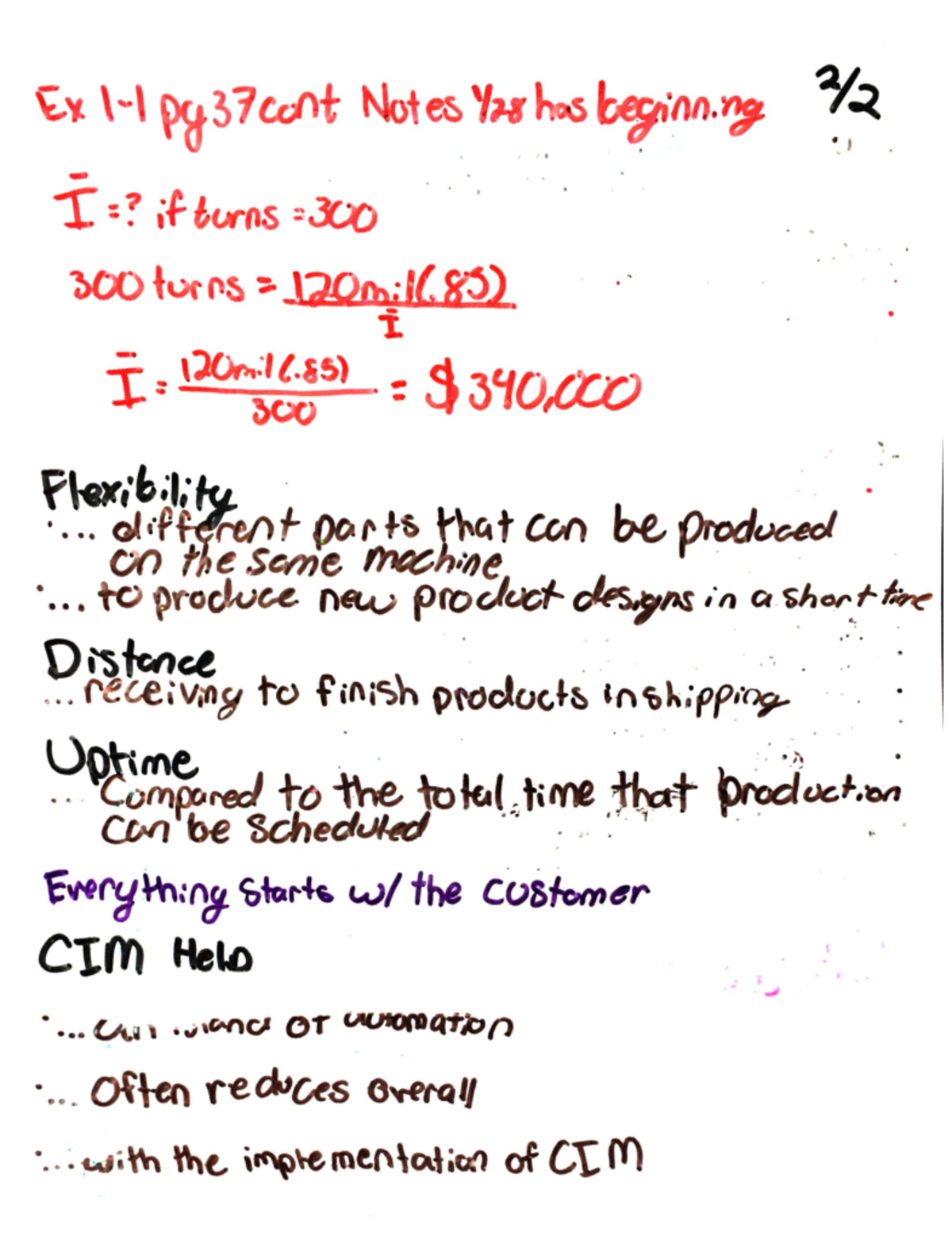 2 2 - Notes on World-Class Manufacturing Standards - 2% Ex 141 Py37 ...