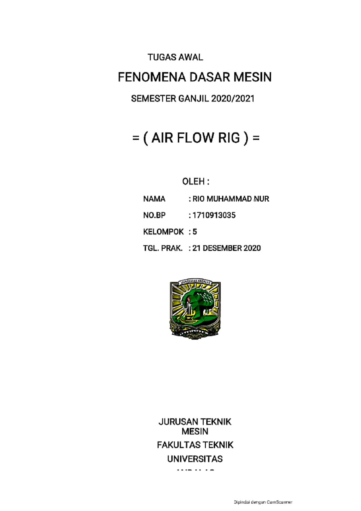 1710913035 Rio Muhammad Nur AIR FLOW RIG KLP-5 - Fenomena Dasar Mesin ...
