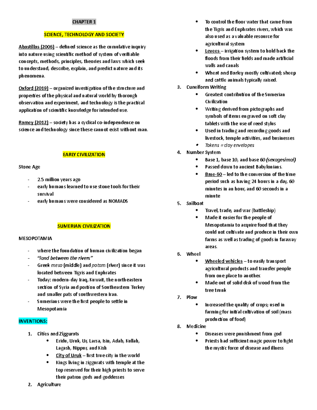 Science, Technology and Society Reviewer (STS) - CHAPTER 1 SCIENCE ...