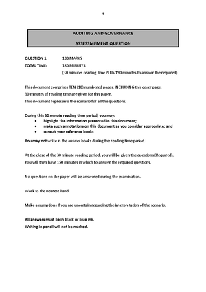 Auditing notes- going concern - ACC4025H - Studocu