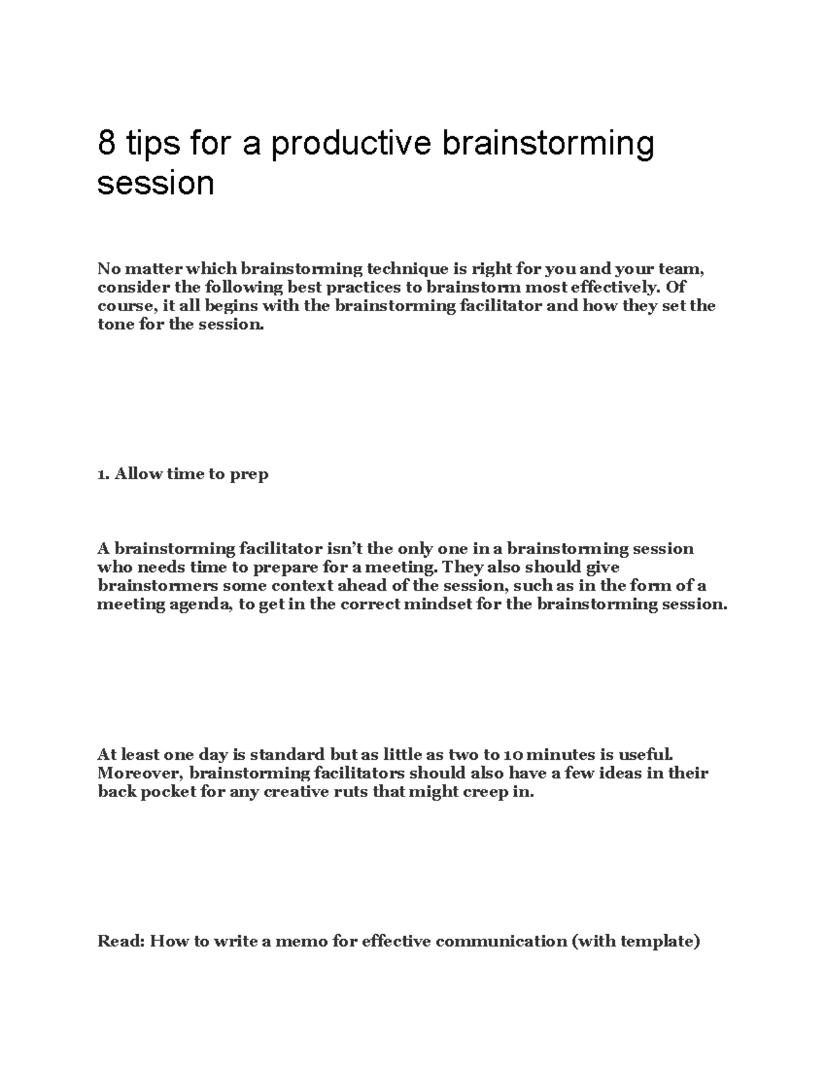 8 tips for a productive brainstorming session - Of course, it all ...