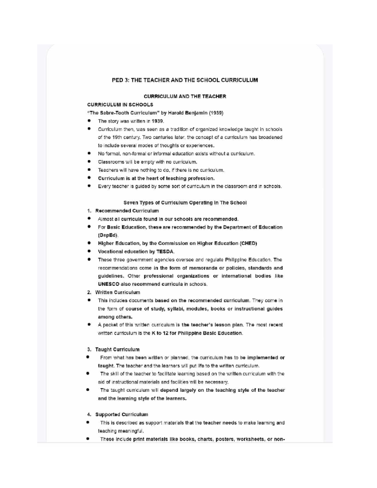 Inbound 2976030315885914065 - PED 3: THE TEACHER AND THE SCHOOL ...