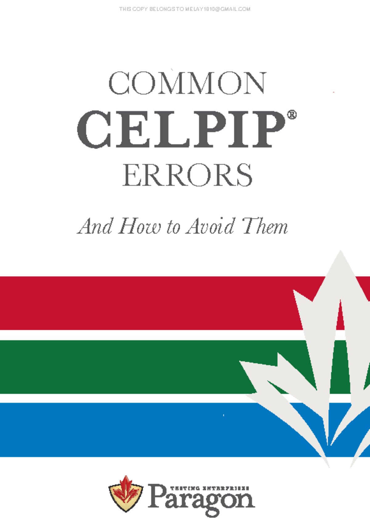 Pdfcoffee - common-errors-and-how-to-avoid-them - COMMON And How to Avoid Them ERRORS Useful for ...