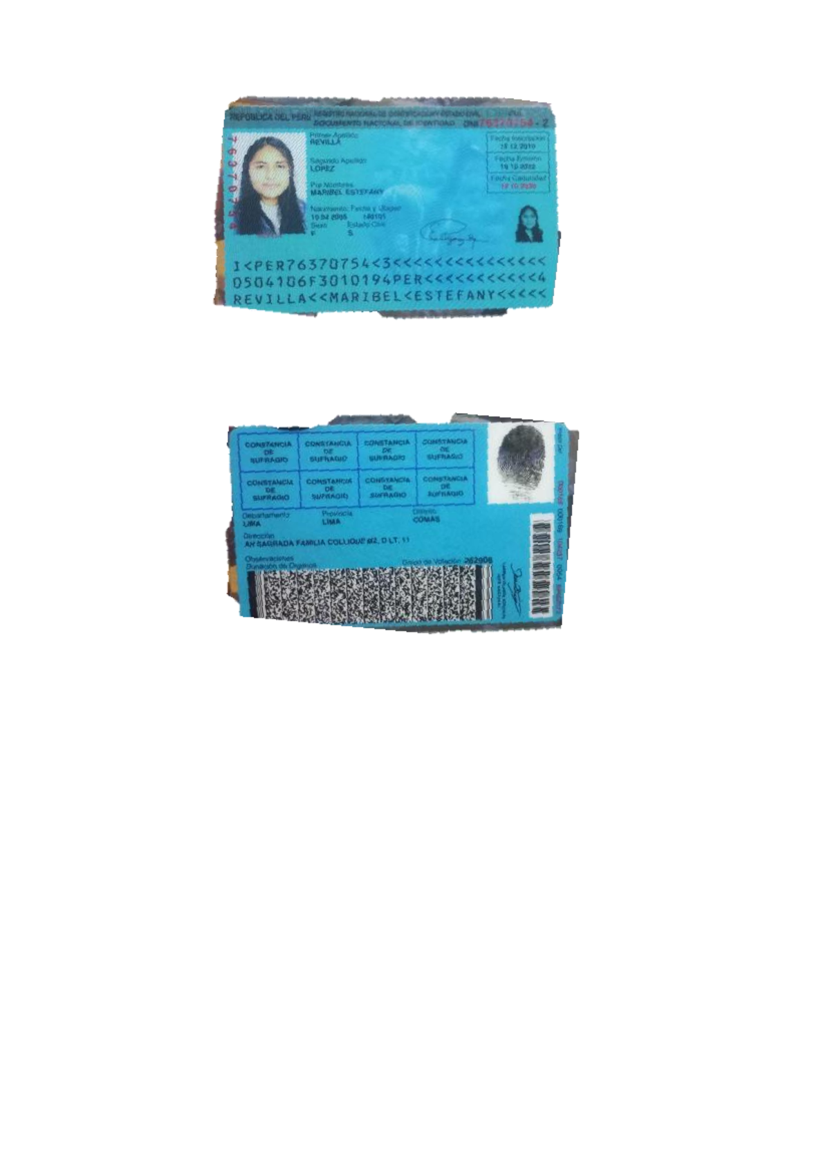 Holi - dsfsd - REPUBLICA DEL PERU RESIDENTIAL NACOMA DOCUMENTO NACIONAL ...