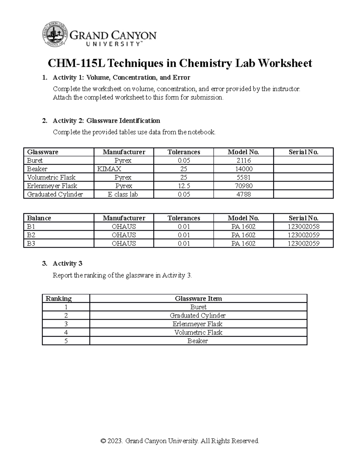 CHM-115L-RS-W1-Techniques In Chemistry Emily Puccini - CHM-115L ...