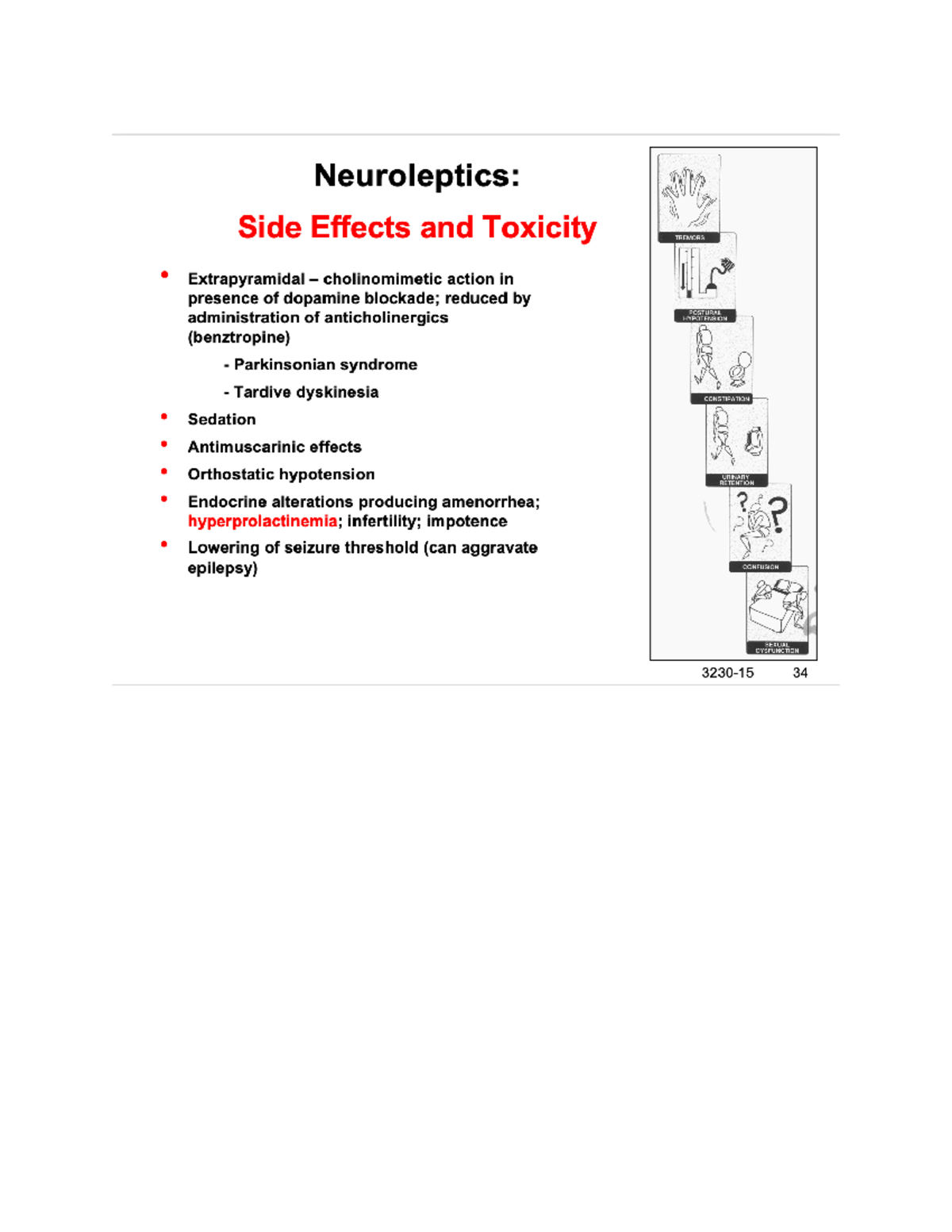 Psychopharmacology - Unit 15 (3) - Dyskinesias are involuntary, erratic ...