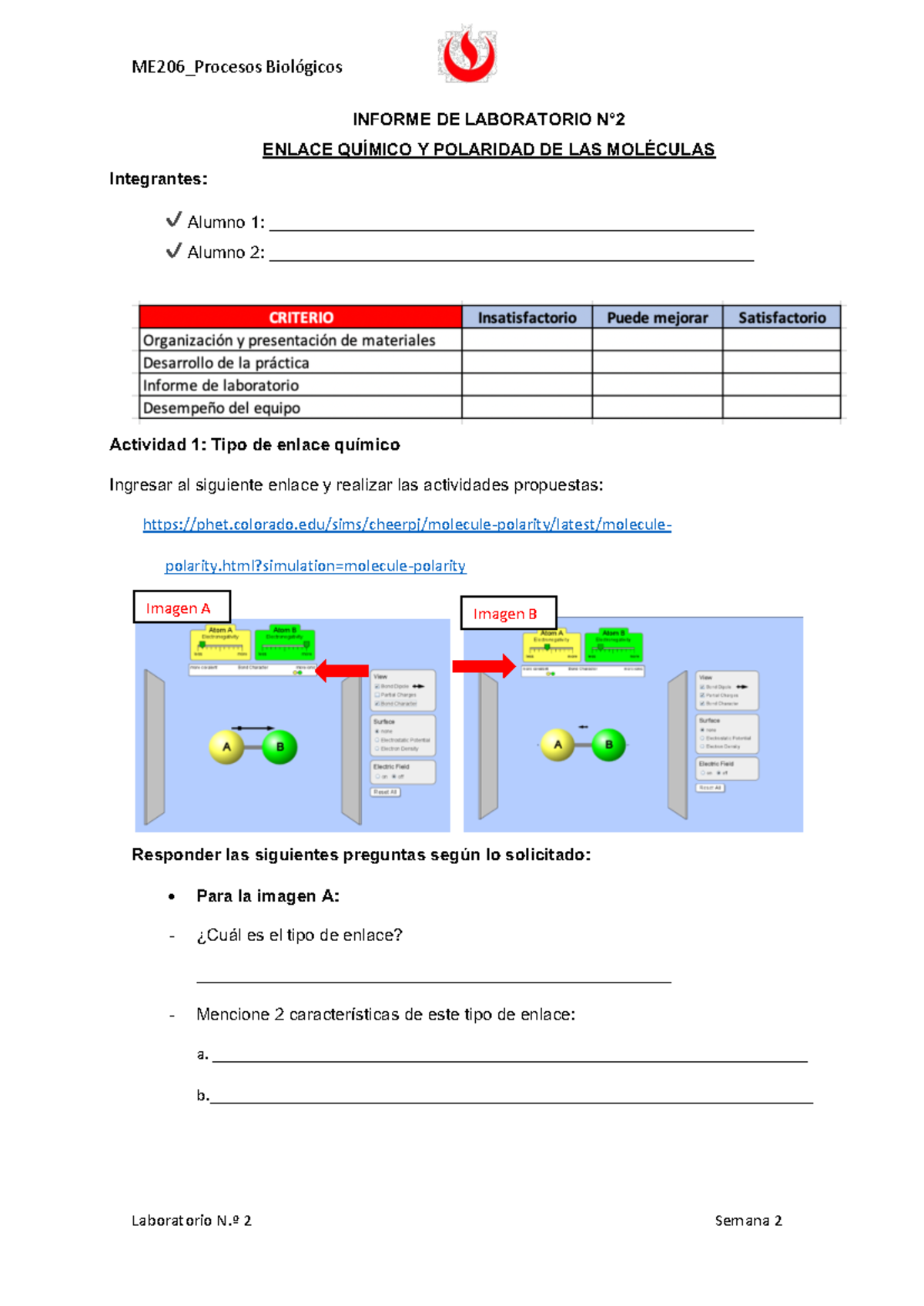 Lab02 Ficha de Trabajo - ME206_Procesos Biológicos Laboratorio N.º 2 ...