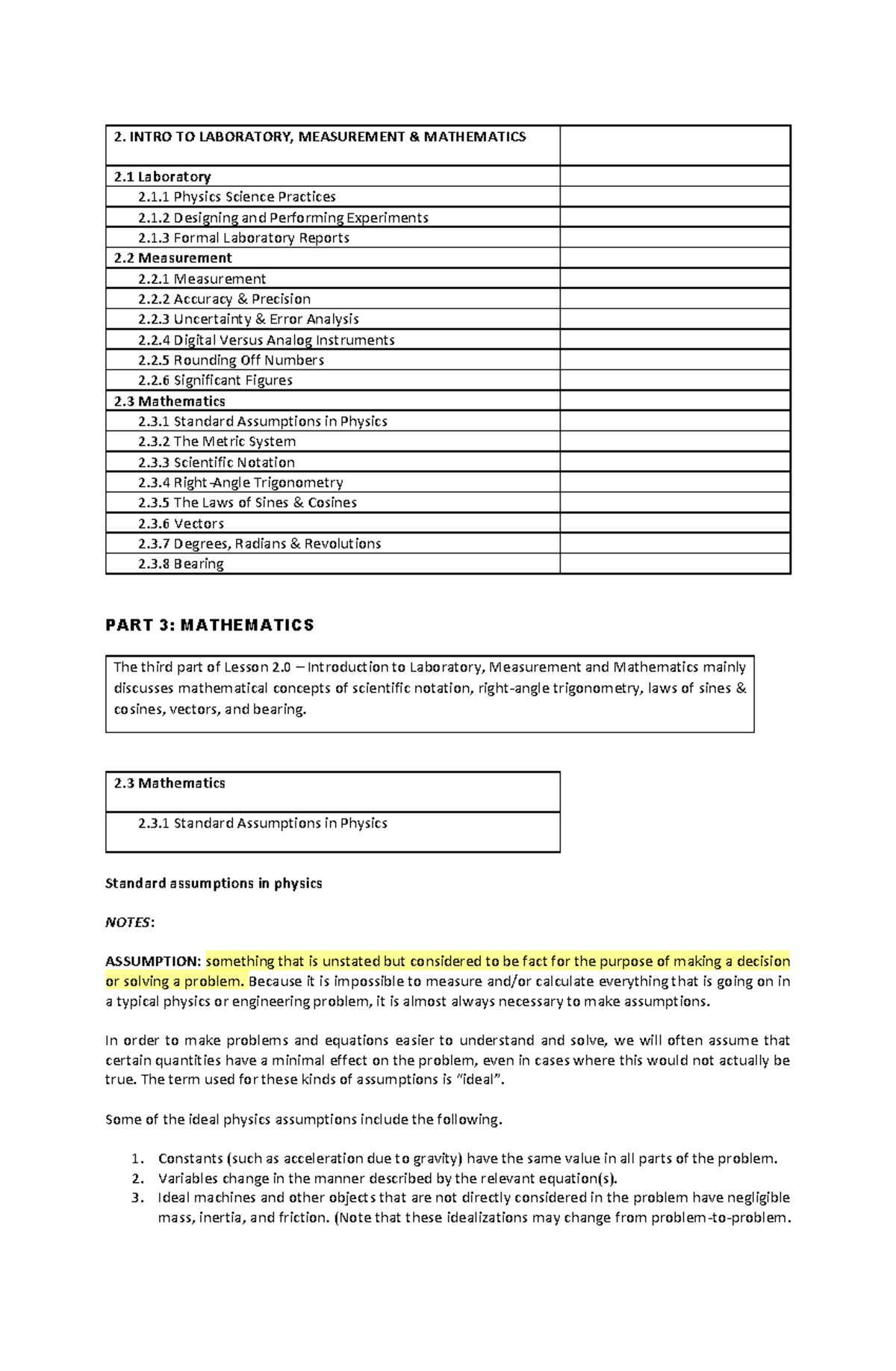 (2.12a) Part 3 Intro Lab & Meas Edt 5 (Std Cpy) - 2. INTRO TO ...