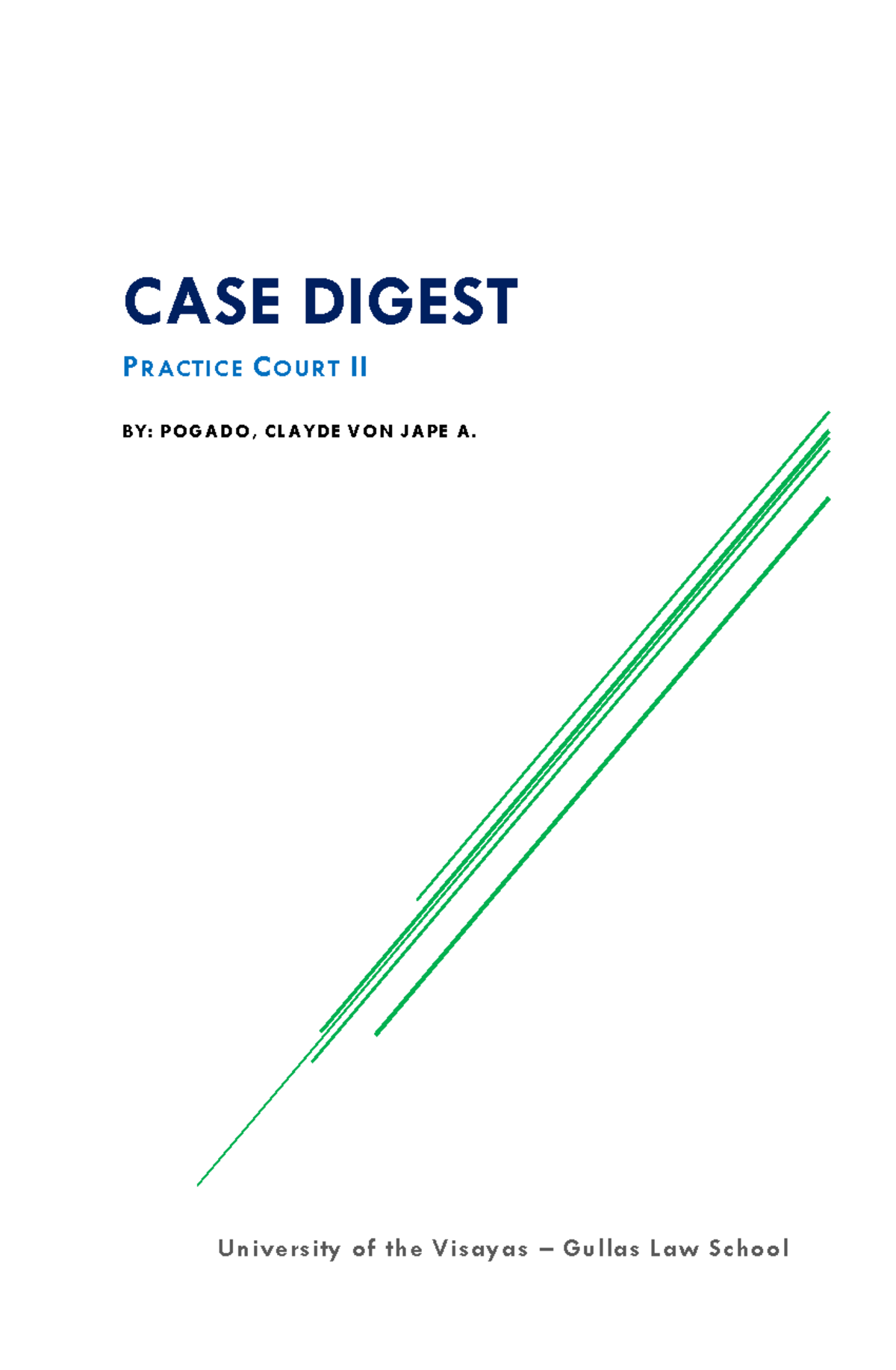 Case Digest (for Submission) - University of the Visayas – Gullas Law ...