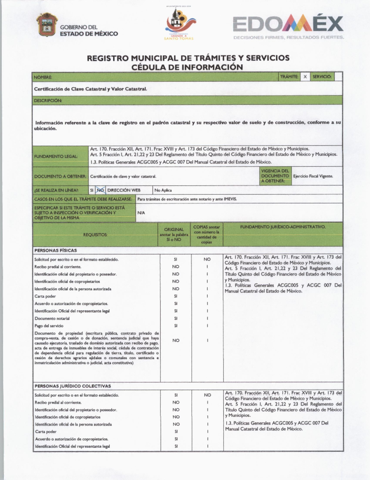 Certificación DE Clave Catastral Y Valor Catastral - Derecho Civil - Studocu