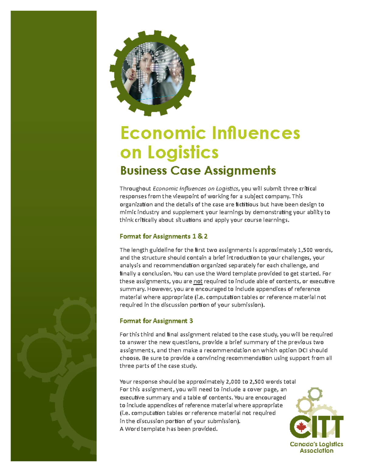 EIL- Business Case Study 2023 - Canada’s Logistics Association Economic Influences on Logistics ...