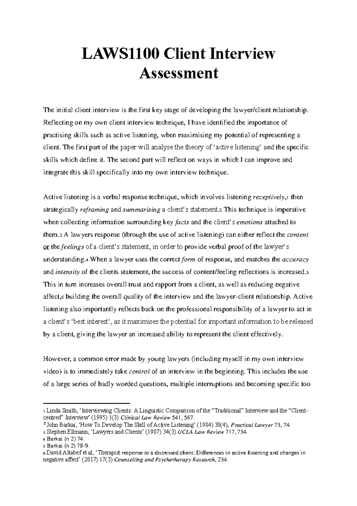 LAWS1100 Reflection - Warning: TT: undefined function: 32 LAWS1100 ...