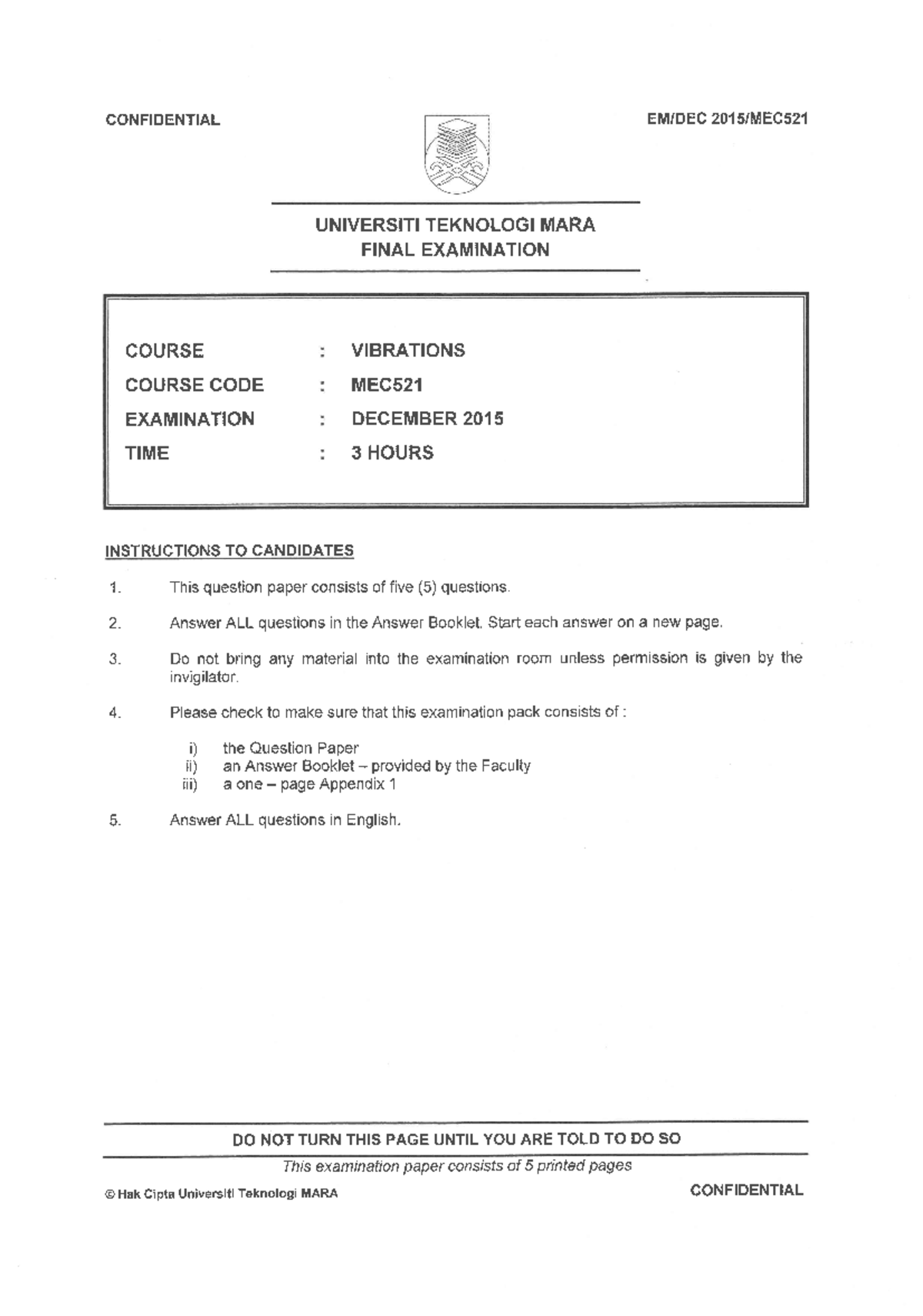 Vibration Final Exam - Studocu