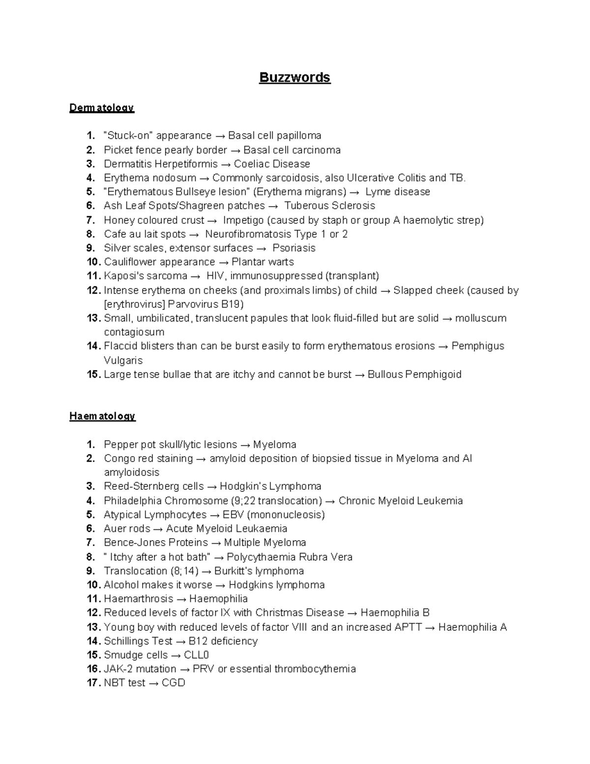 Buzzwordsforexams - common buzzwords seen in exam questions - Buzzwords ...