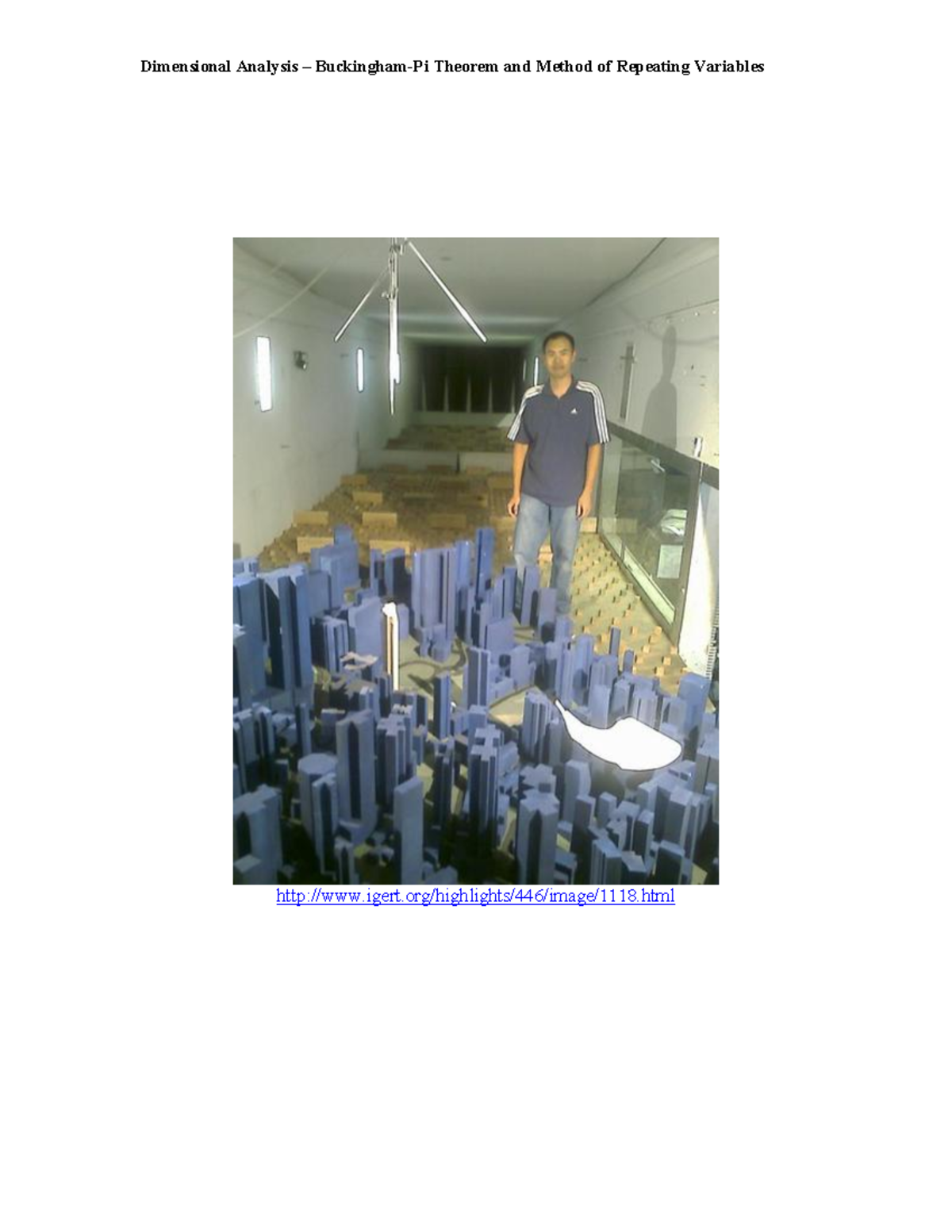 Dimensional Analysis Buckingham Pi Method Of Repeating Variables Lecture Notes Dimensional