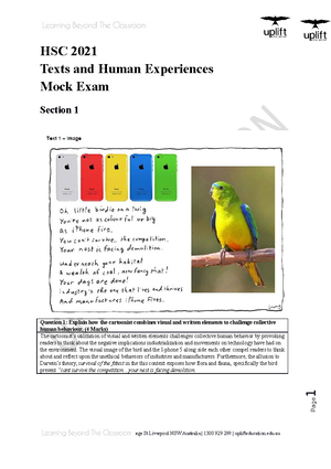 English Standard- Module A Notes - Ali Cobby Eckermann - Module A ...