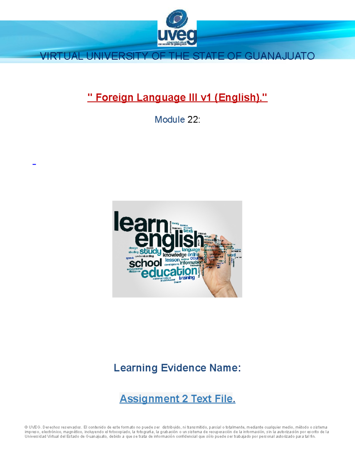 Rodríguez Jesús David Assignament 2 text file - VIRTUAL UNIVERSITY OF THE STATE OF GUANAJUATO ...