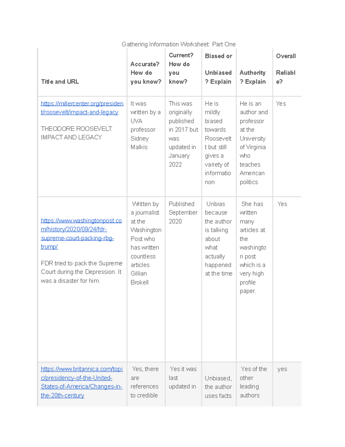 6.06 Gathering Information Worksheet Part One - Gathering Information ...