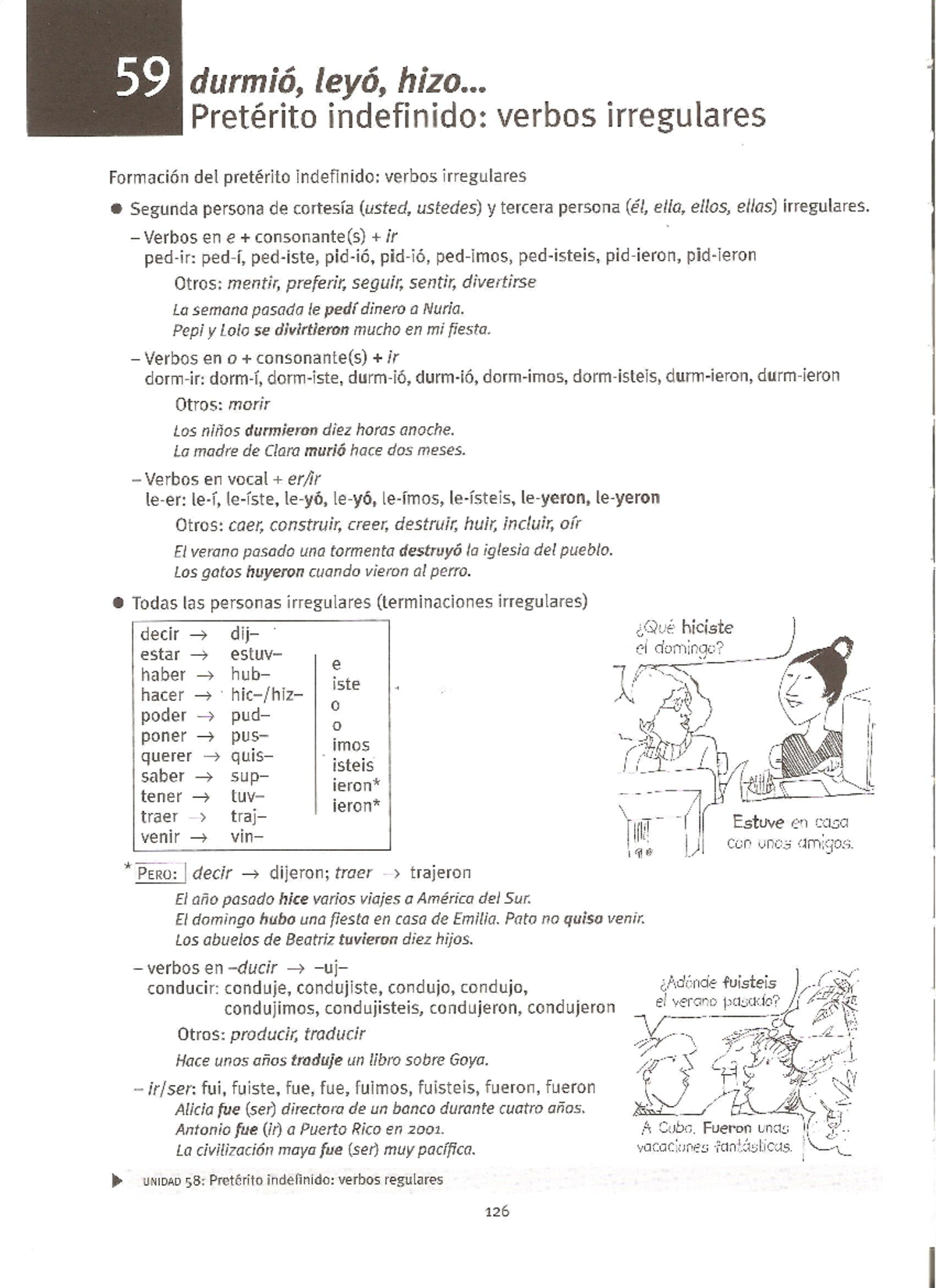 Exercicios Espanhol Preterito Indefinido - BINKEDU