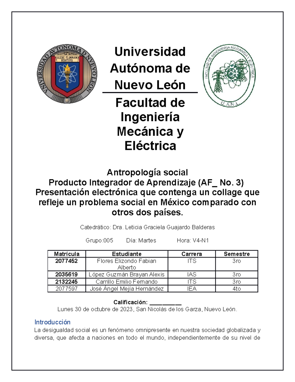 AF 3 Collage - Universidad Autónoma de Nuevo León Facultad de ...
