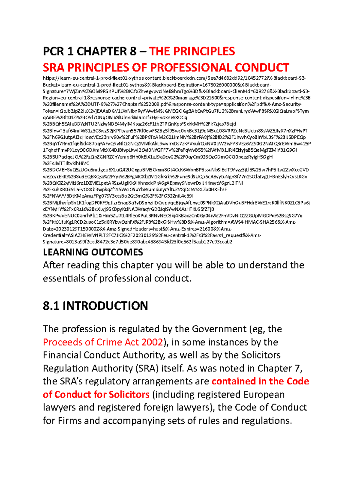 PCR 1 Chapter 8 SRA Principles - PCR 1 CHAPTER 8 – THE PRINCIPLES SRA ...