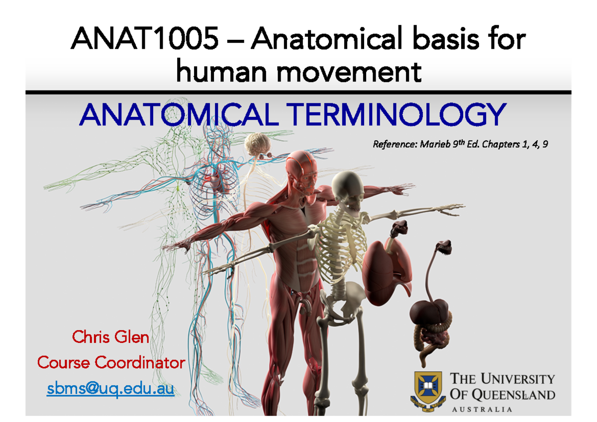 L02 ANAT1005-2022 L02- Anatomical- Terminology Cx1 - ANAT1005 ...