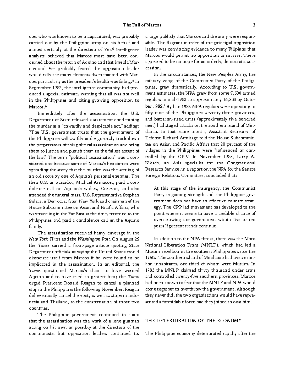 International Studies-4 - The Fall of Marcos 3 cos, who was known to be ...