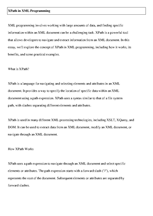ML Schema Validation in XML Programming - XML Schema is a popular tool for defining the ...
