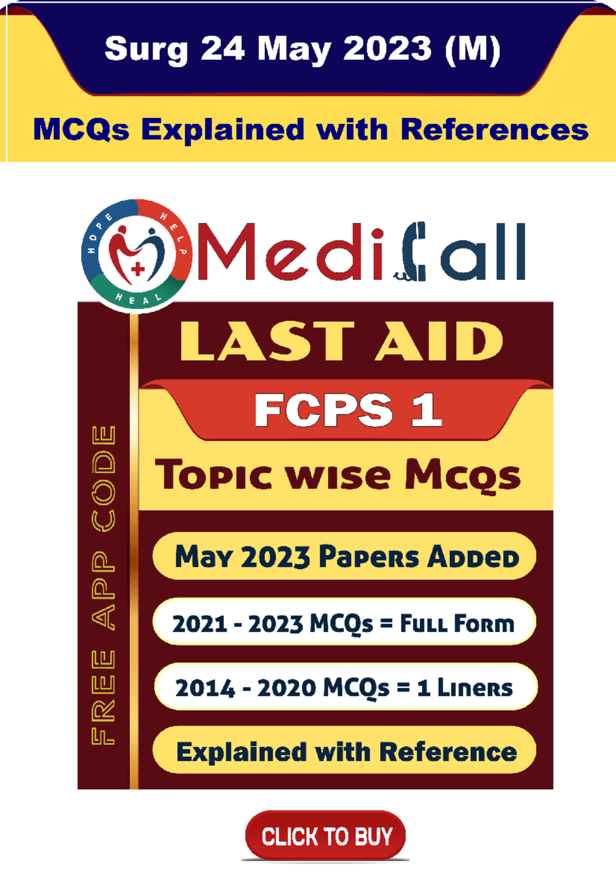 Surg 24 May 2023 (M) - MediCall fcps1 past papers surgery - Ⓒ PCT ...