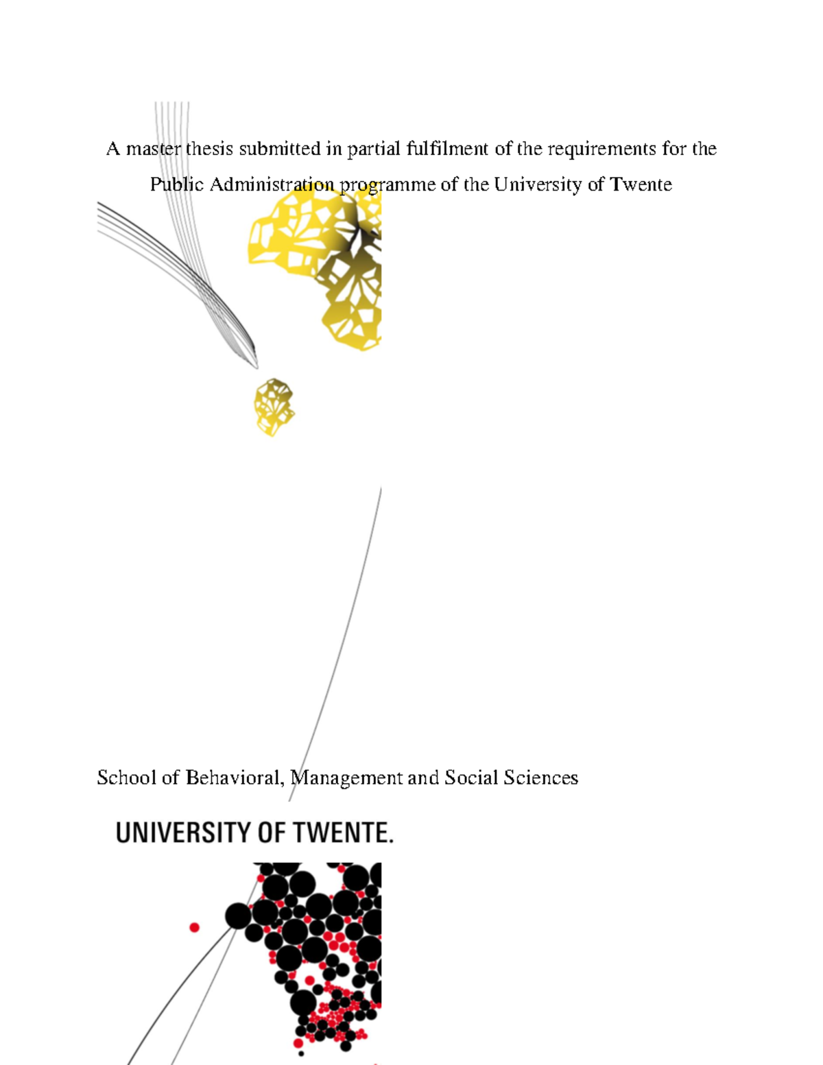 Pavlovic MA Faculty of Behavioral, Management and Social Sciences - A ...