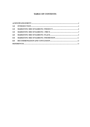 GROUP ASSIGNMENT 1: CASE STUDY ON MARKET SEGMENTATION, TARGETING AND ...