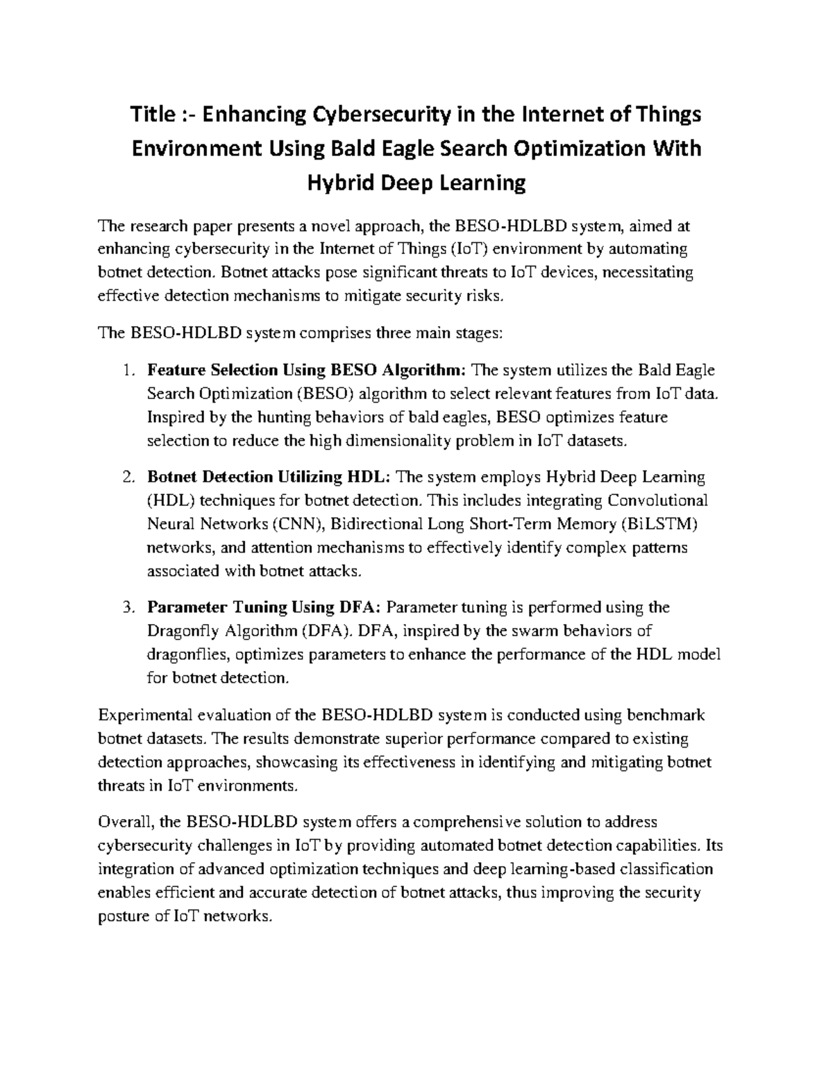 Exp-1(AI) - title :- Enhancing Cybersecurity in the Internet of Things ...
