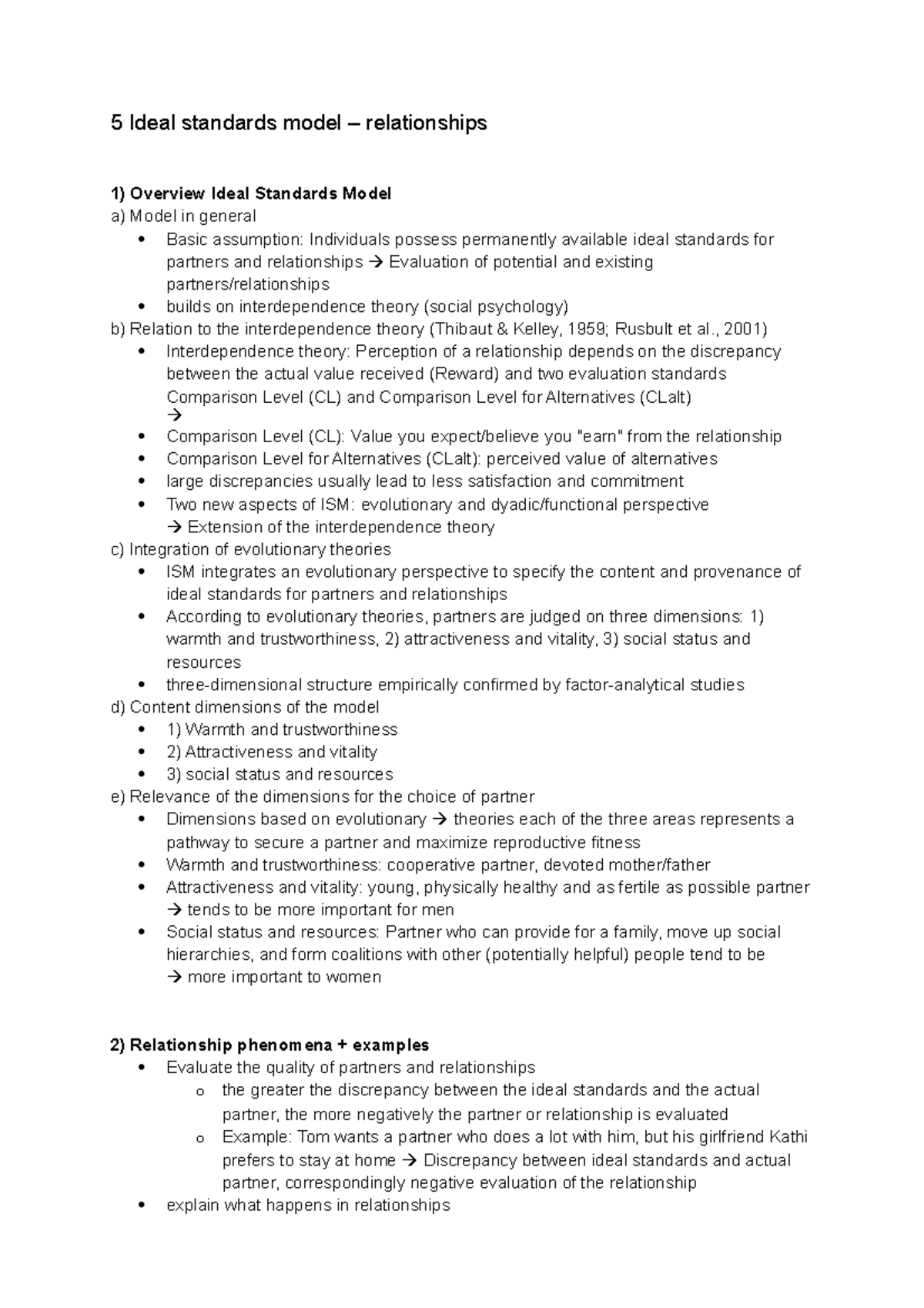 5 Ideal standards model - application in relationships - 5 Ideal ...
