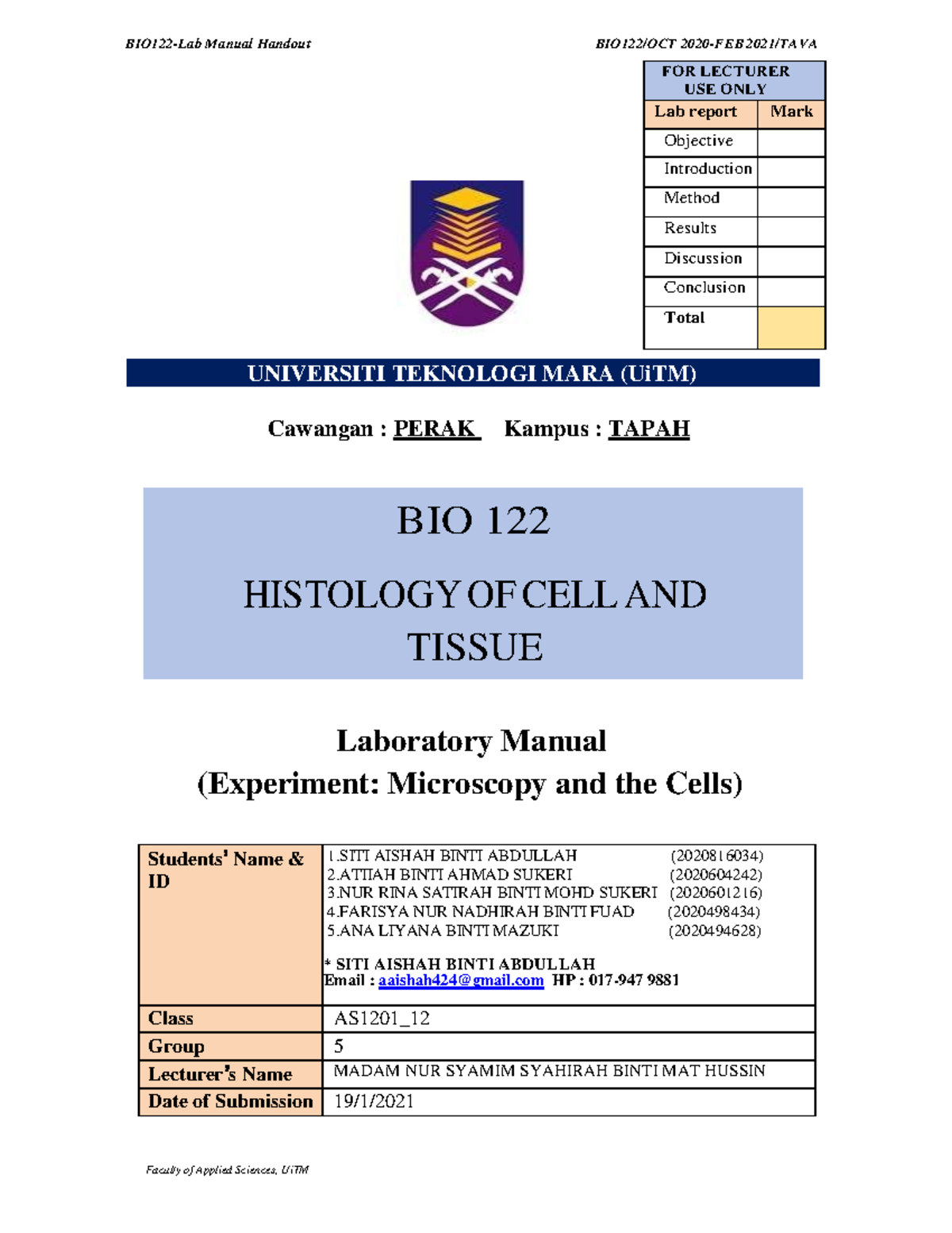 Group 5 Lab Report This Is A Assignment That Students Need To Do In