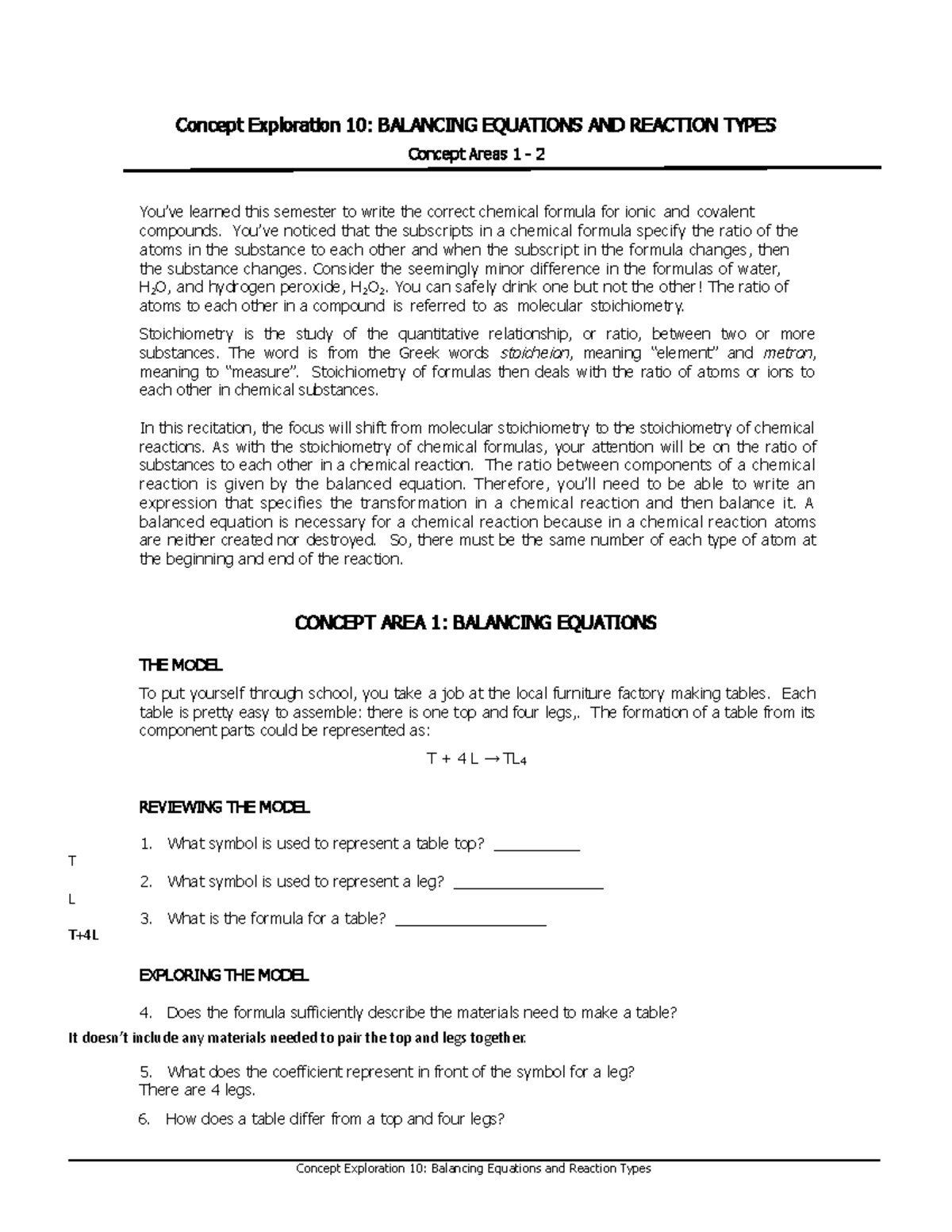 Concept Exploration 10 111 - Concept Exploration 10: BALANCING ...