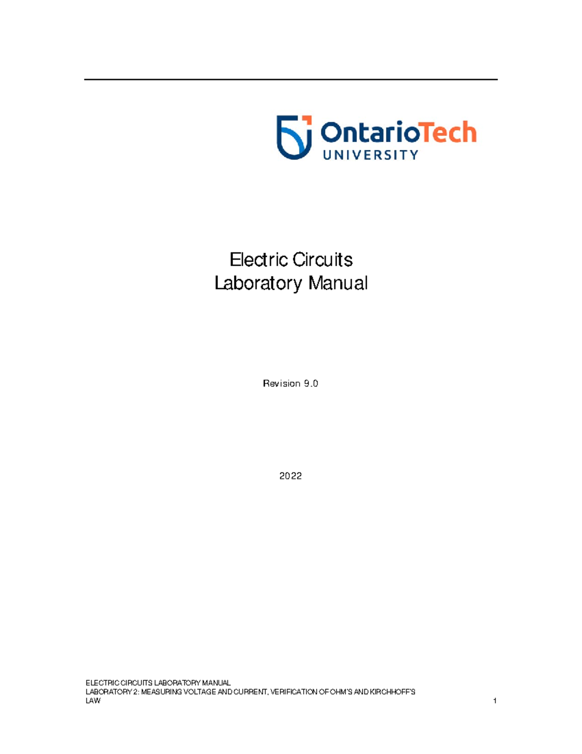 Electric Circuits Rev 9 0 general Lab 2 - ELECTRIC CIRCUITS LABORATORY ...