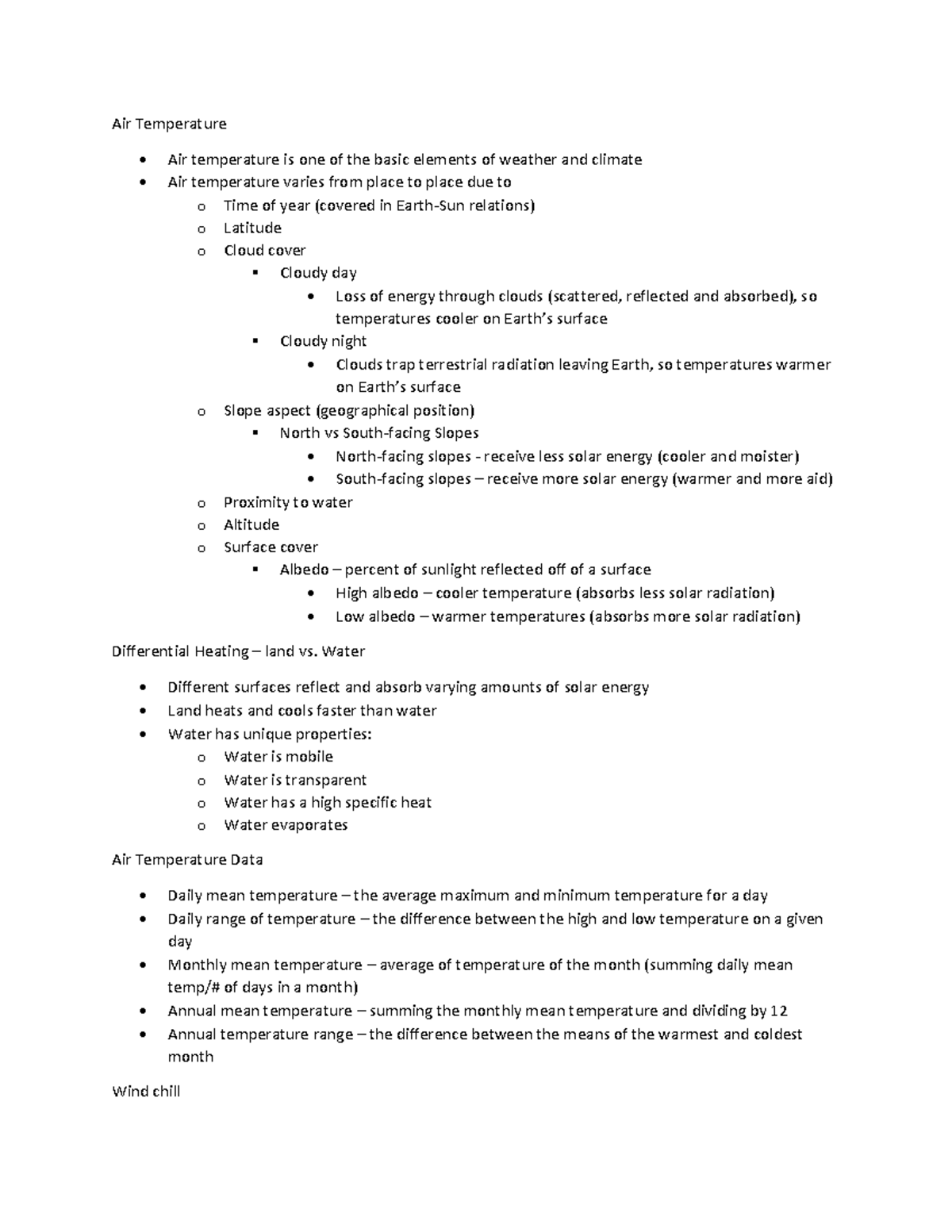 Air Temperature part 2 - Air Temperature Air temperature is one of the ...