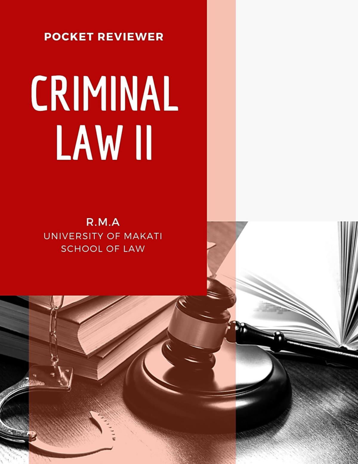 Pocket Reviewer Criminal Law II- RMA 2020 - Warning: TT: undefined function: 32 R.M ATTY. DAVE ...