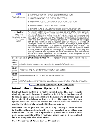 Structure of digital relay 2 - CDT Topics Covered 1. BASIC STRUCTURE OF ...