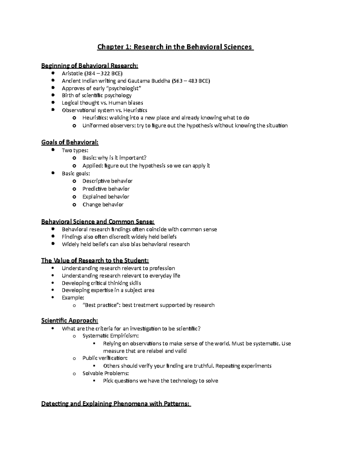 Research in the Behavioral Sciences - Chapter 1: Research in the ...