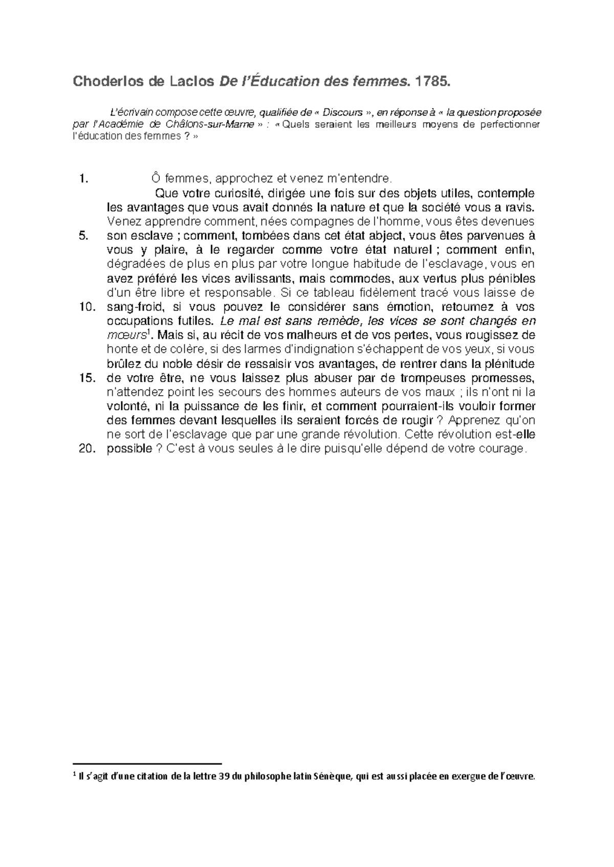 Choderlos-de-Laclos - Yzuzu - Choderlos de Laclos De l’Éducation des ...