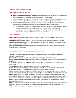 Module 4 Strat Hrm - ANALYSIS AND DESIGN OF WORK AND HUMAN RESOURCES ...