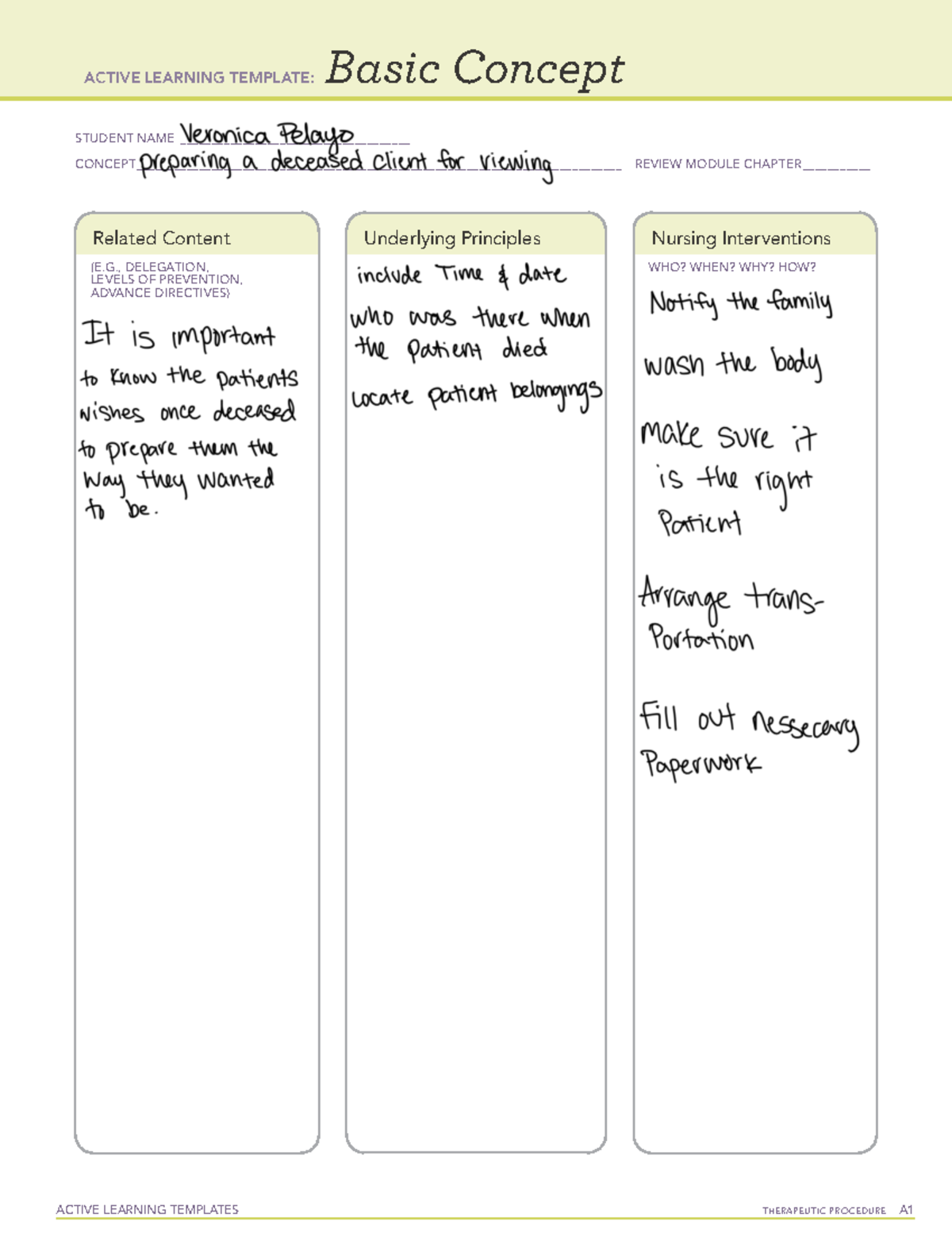 BC preparing body - 101 - ACTIVE LEARNING TEMPLATES TherapeuTic ...