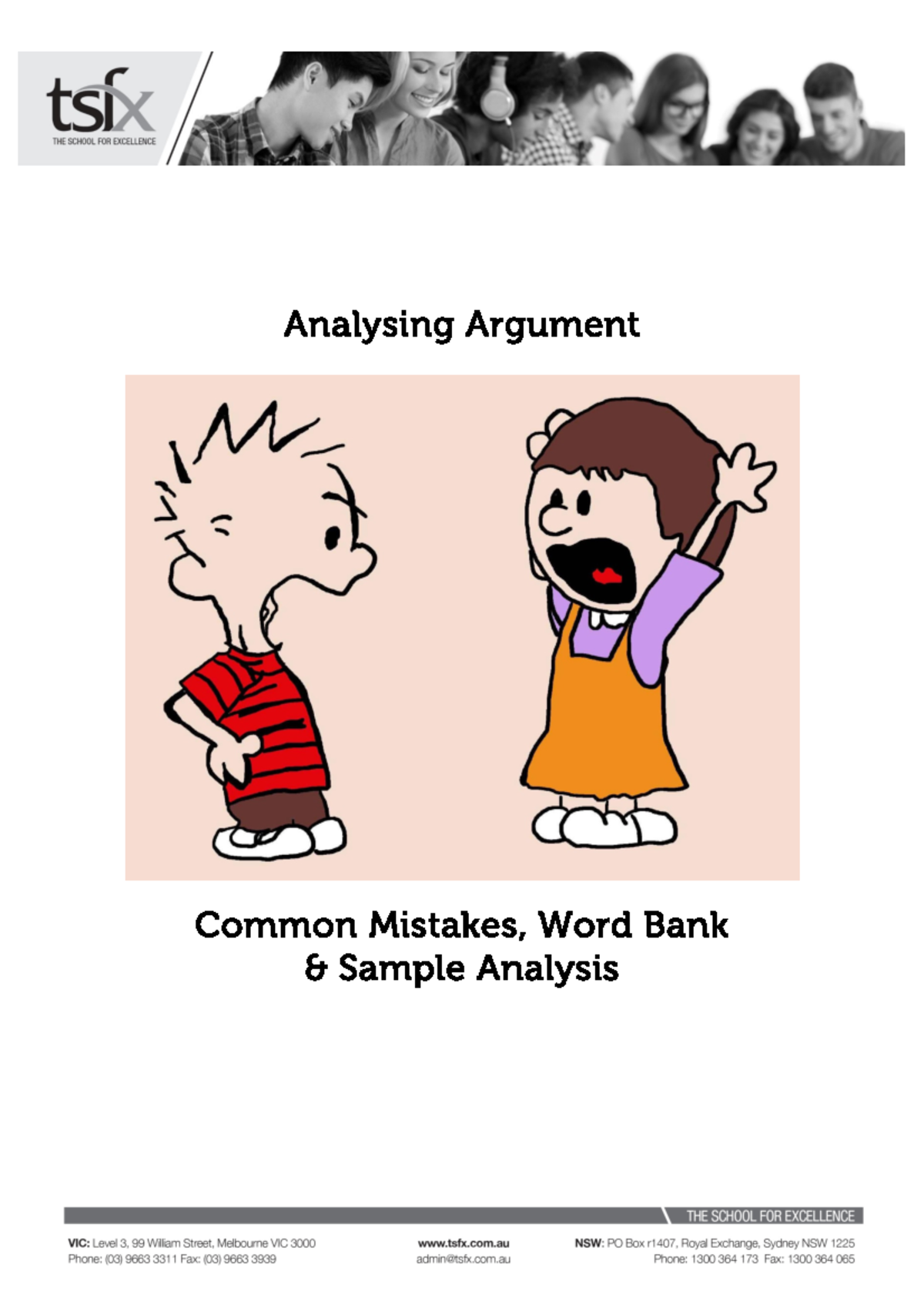 LA notes - Analysing English Language - Analysing Argument Common ...